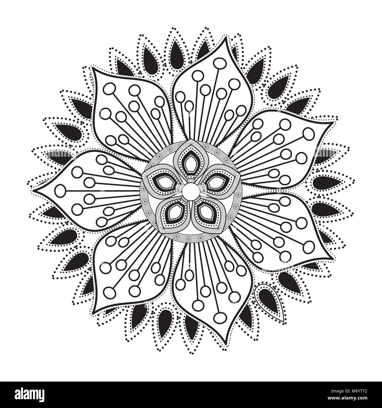 Mandale of bohemic and ornament concept Stock Vector Image & Art - Alamy