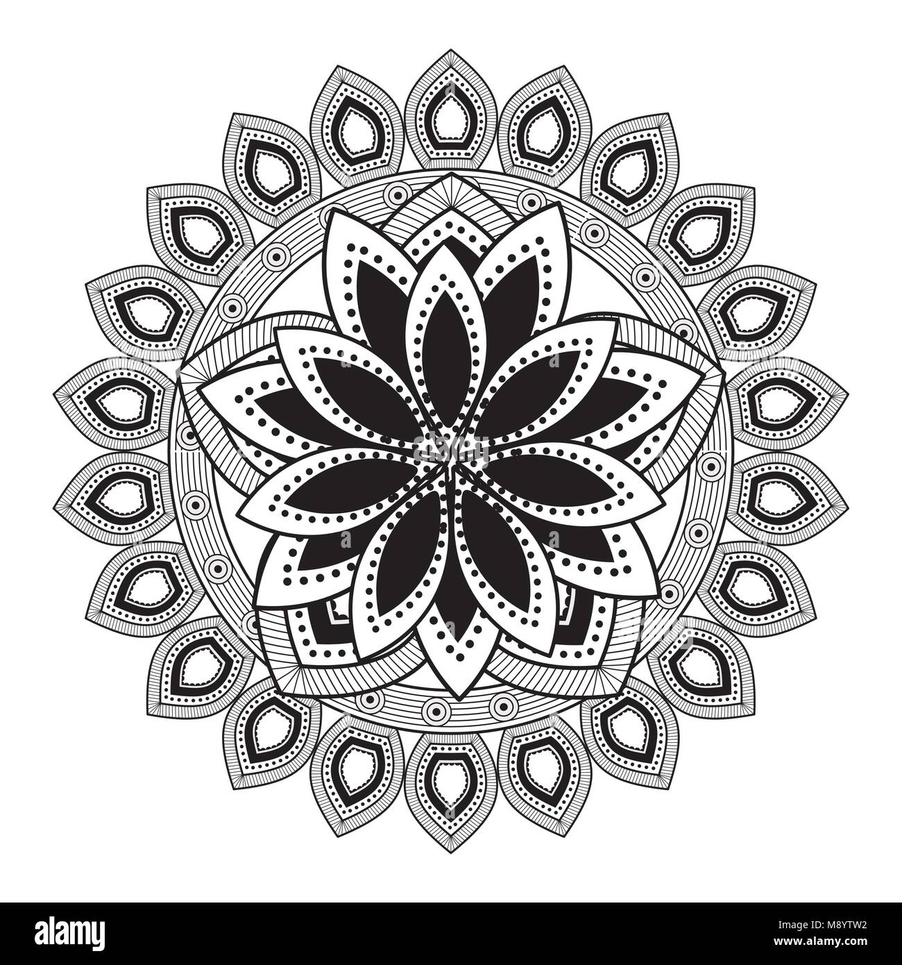 Mandale of bohemic and ornament concept Stock Vector Image & Art - Alamy