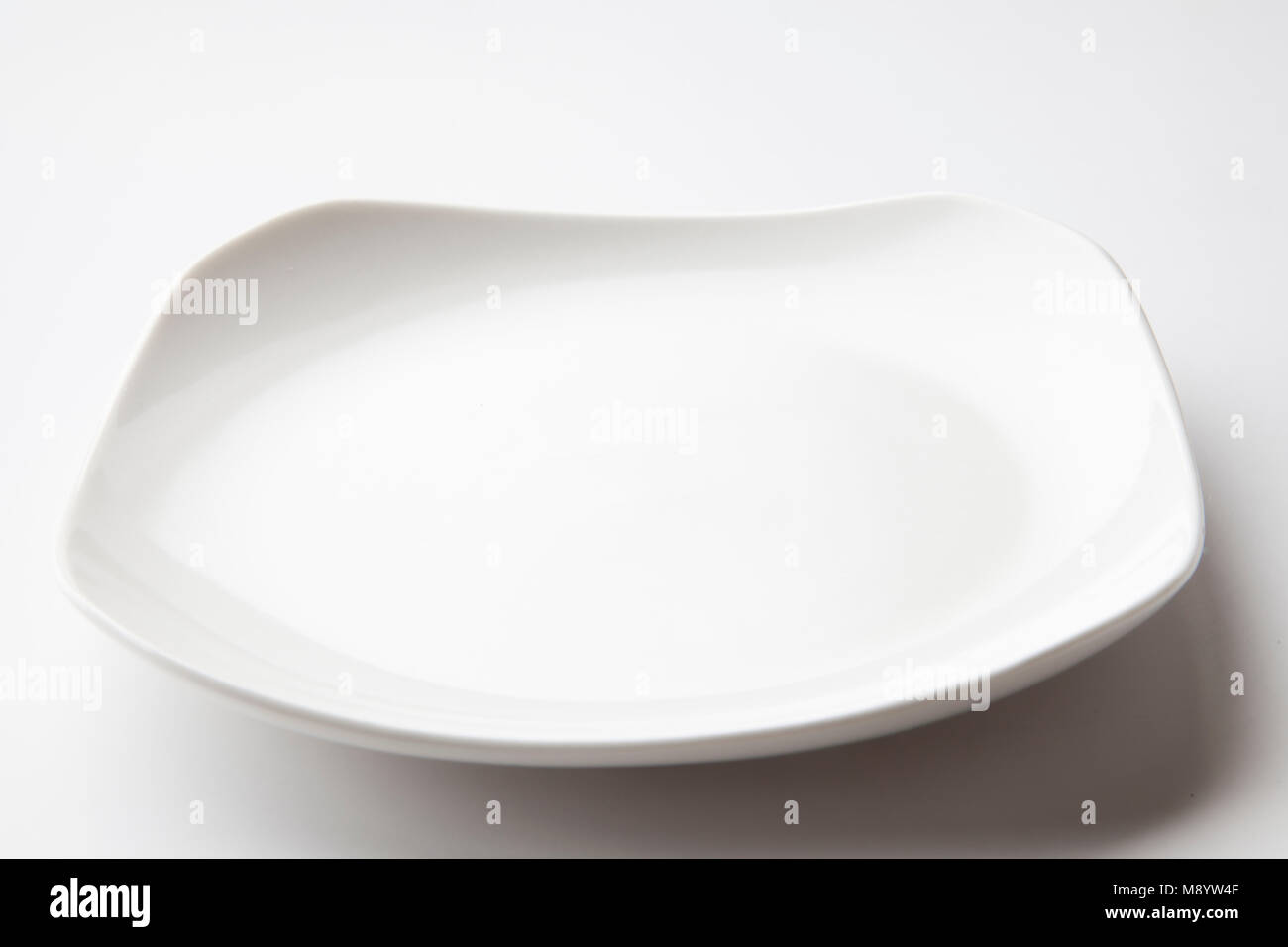 Plain white plate overhead hi-res stock photography and images - Alamy