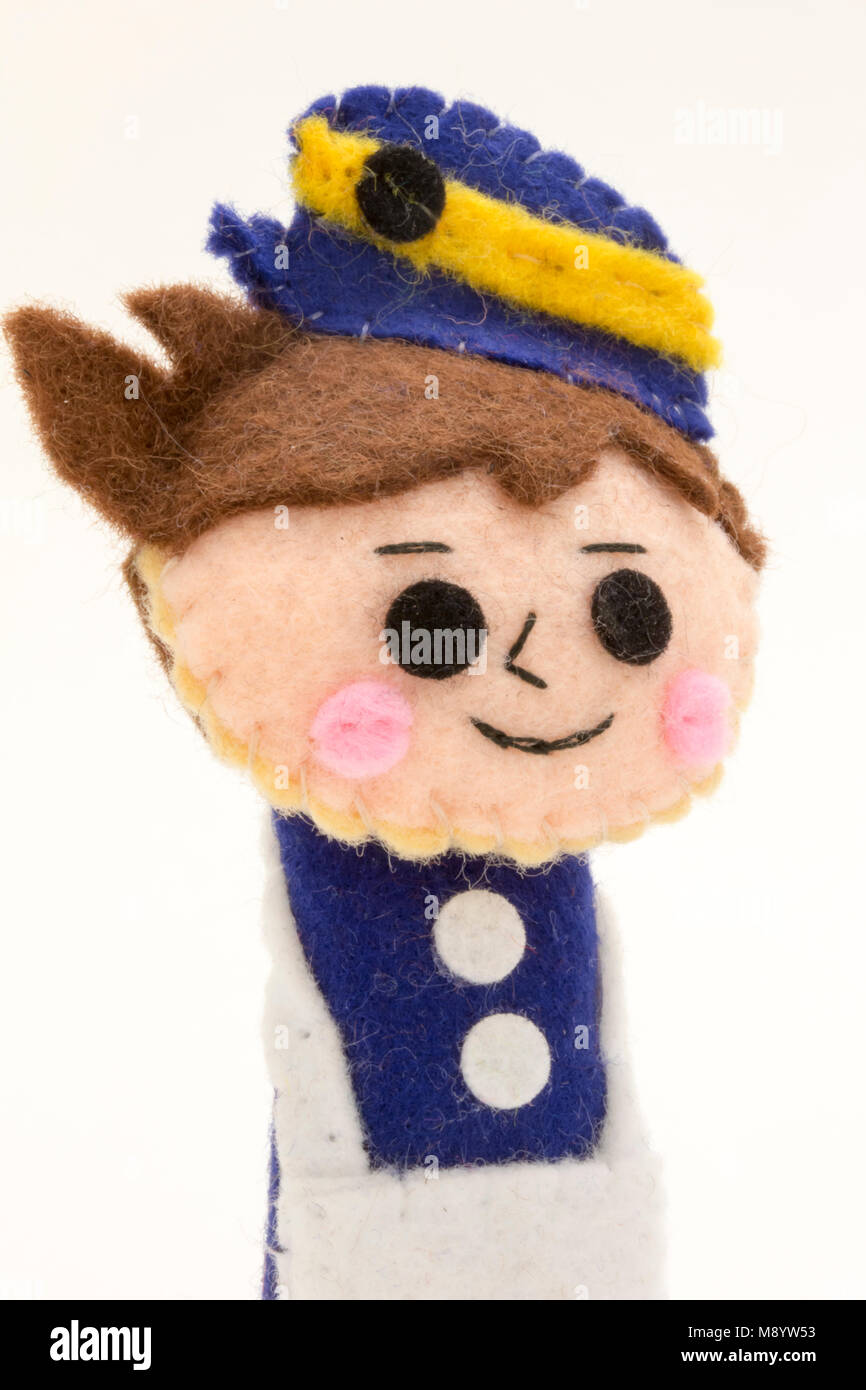 Finger Puppet boy Stock Photo - Alamy