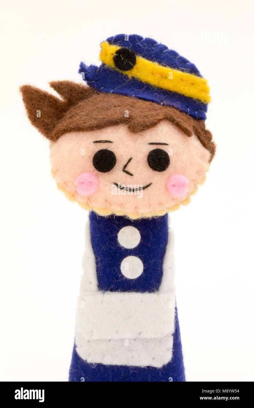 Finger Puppet boy Stock Photo - Alamy
