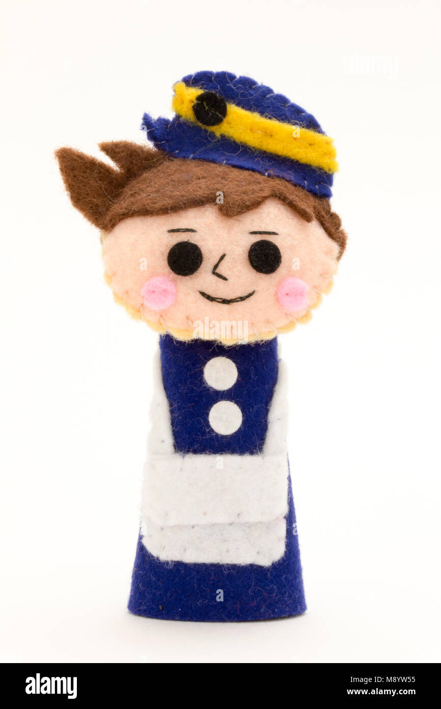 Finger Puppet boy Stock Photo - Alamy