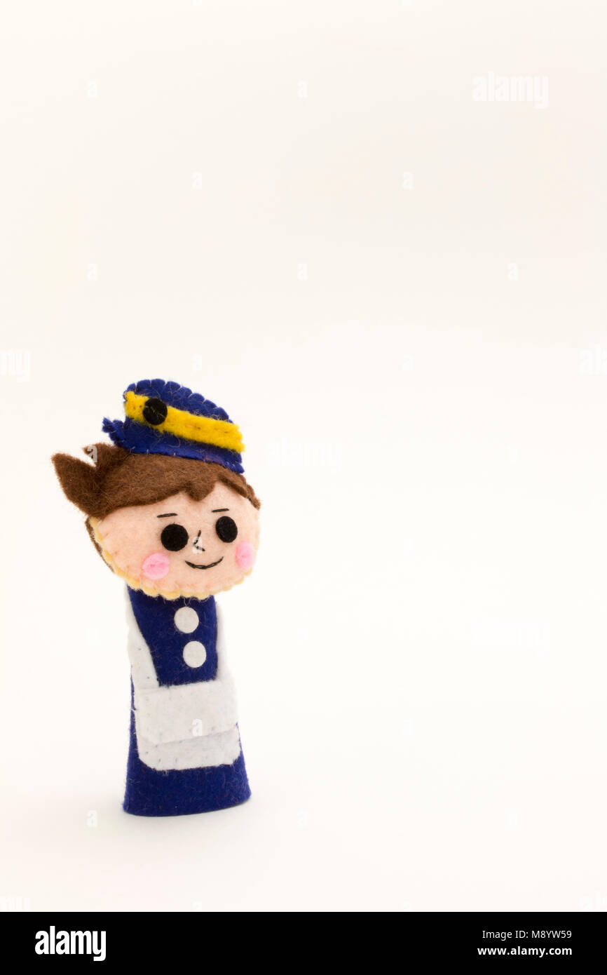 Finger Puppet boy Stock Photo - Alamy