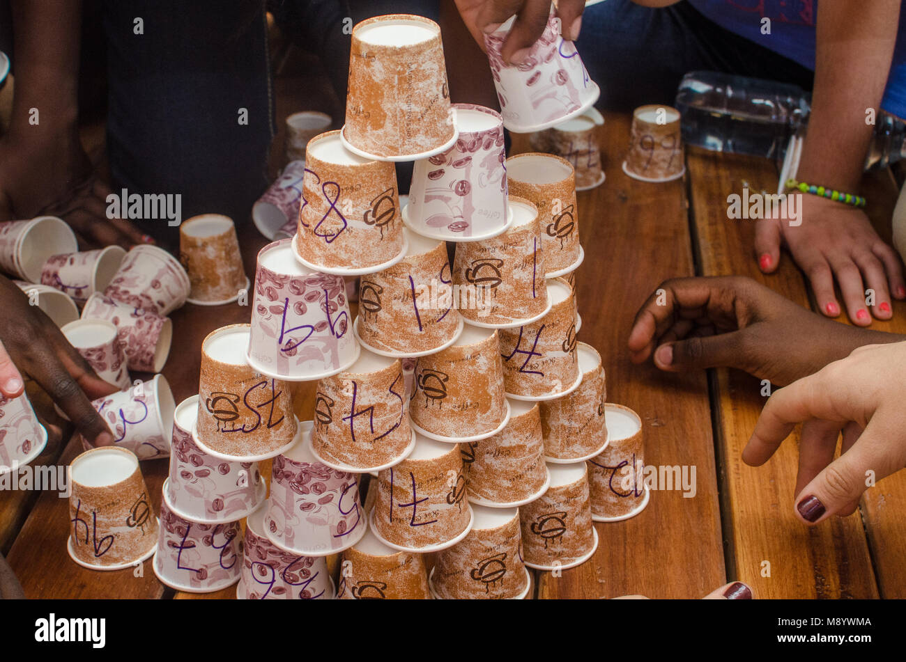 Numbered cups hi-res stock photography and images - Alamy