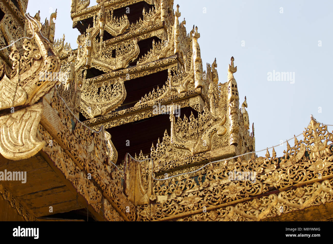 Buddhist temple complex Shwedagon is a historical symbol of Buddhism ...