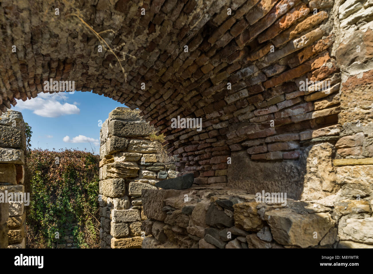 Remains of Roman fortress Histria, Romania Stock Photo - Alamy
