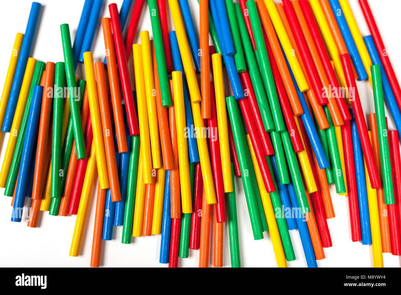 Colored sticks background texture Stock Photo - Alamy