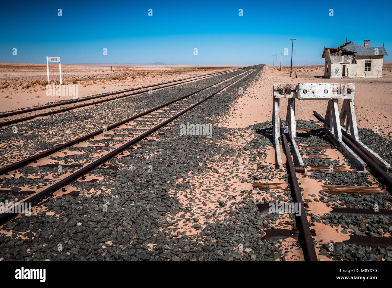 The abandoned Garub railway station in Nambia Stock Photo - Alamy