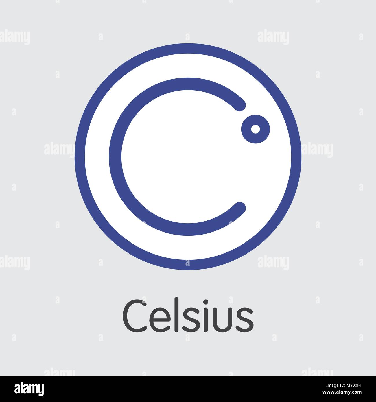 Celsius Virtual Currency. Vector CEL Pictogram Stock Vector Image & Art ...
