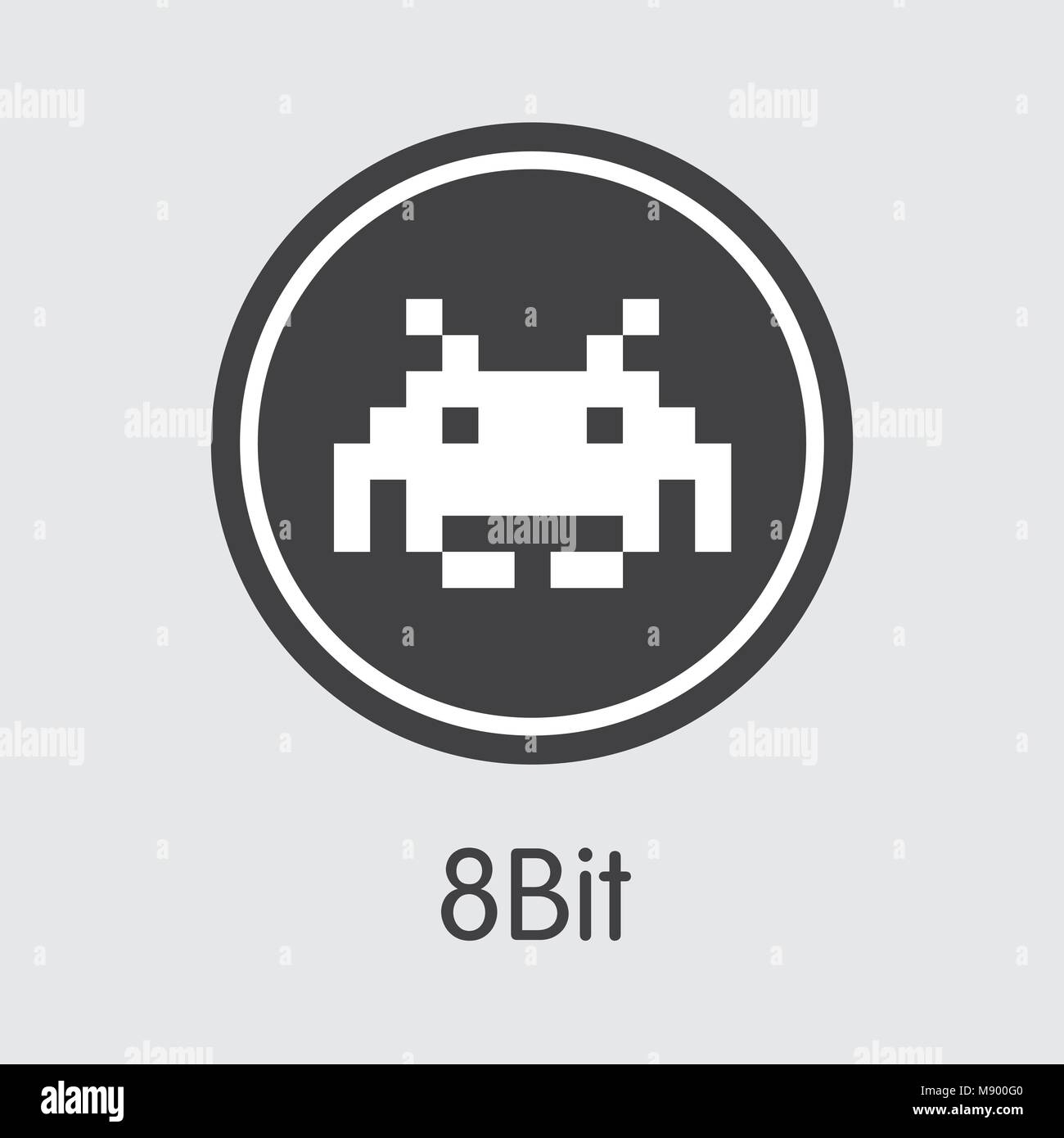8bit - Digital Currency Coin Pictogram Stock Vector Image & Art - Alamy
