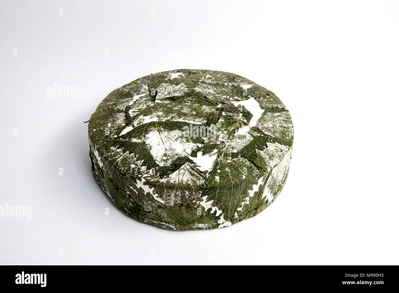 Cornish Yarg cheese wrapped in nettles Stock Photo - Alamy