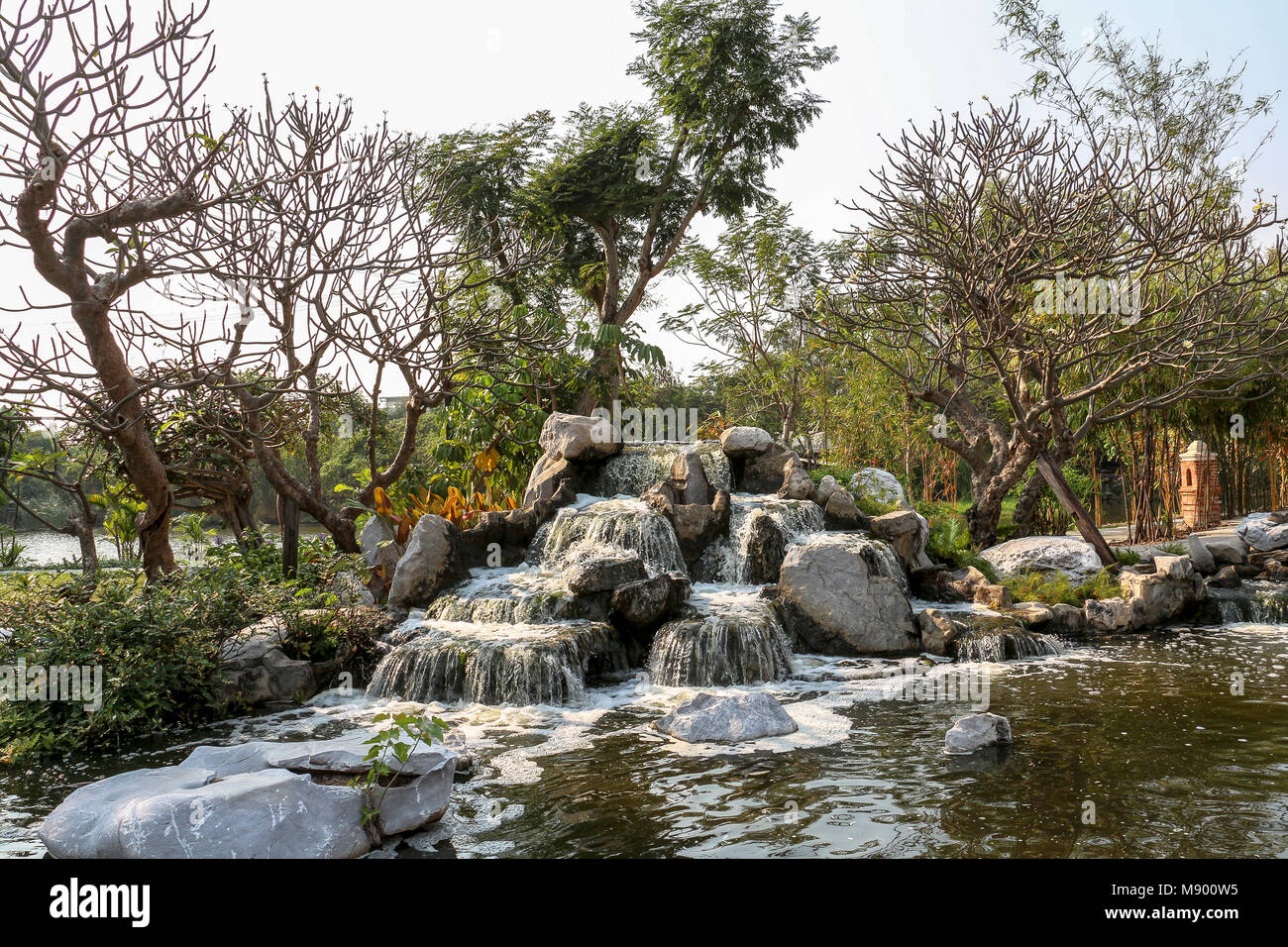 Water cascade in ancient city near Bangkok, Thailand Stock Photo - Alamy