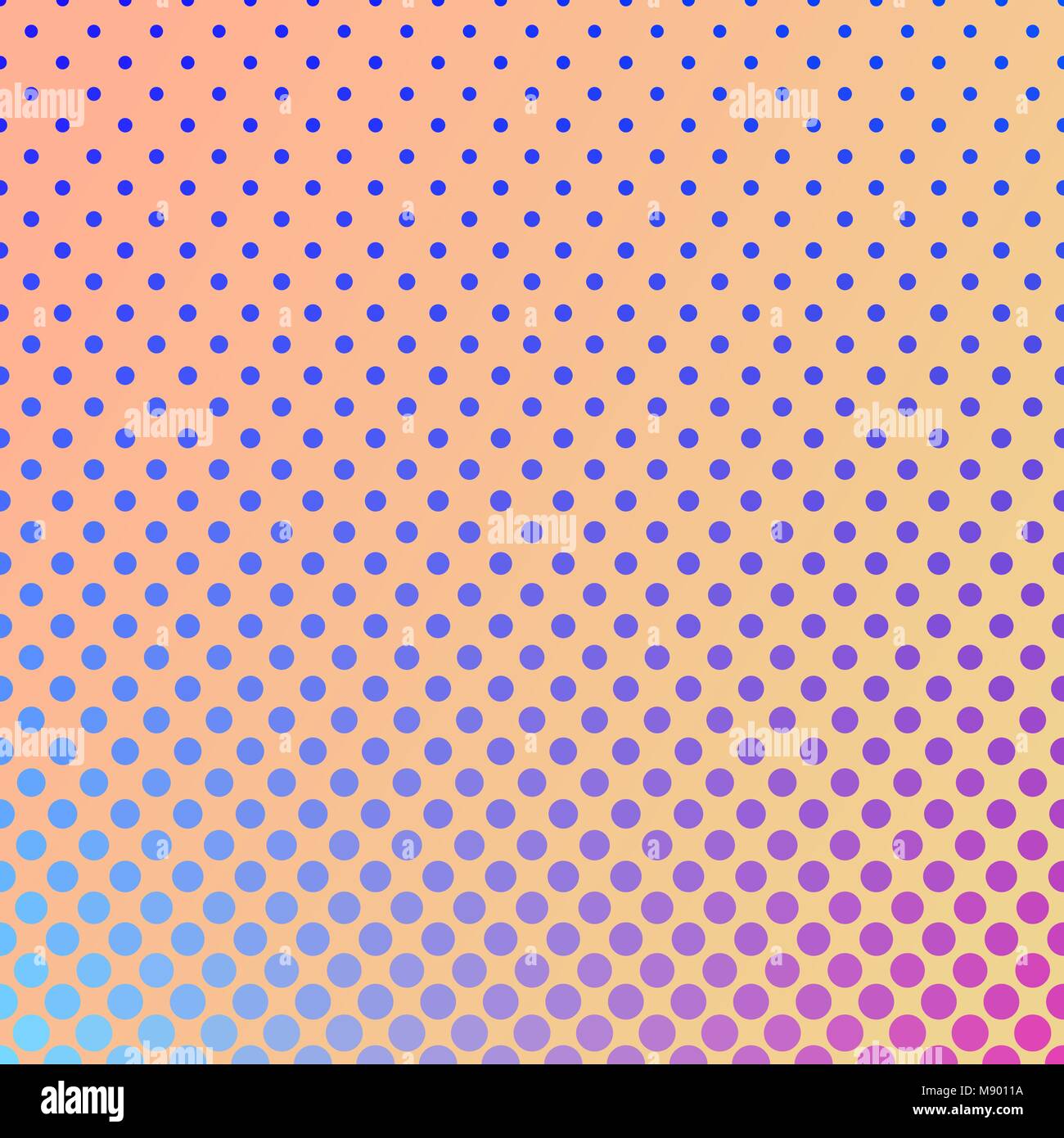 Halftone circle pattern background - gradient vector graphic from dots ...