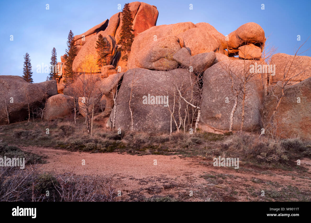 Granite rock formations at Vadauwoo Recreation Area, within the ...