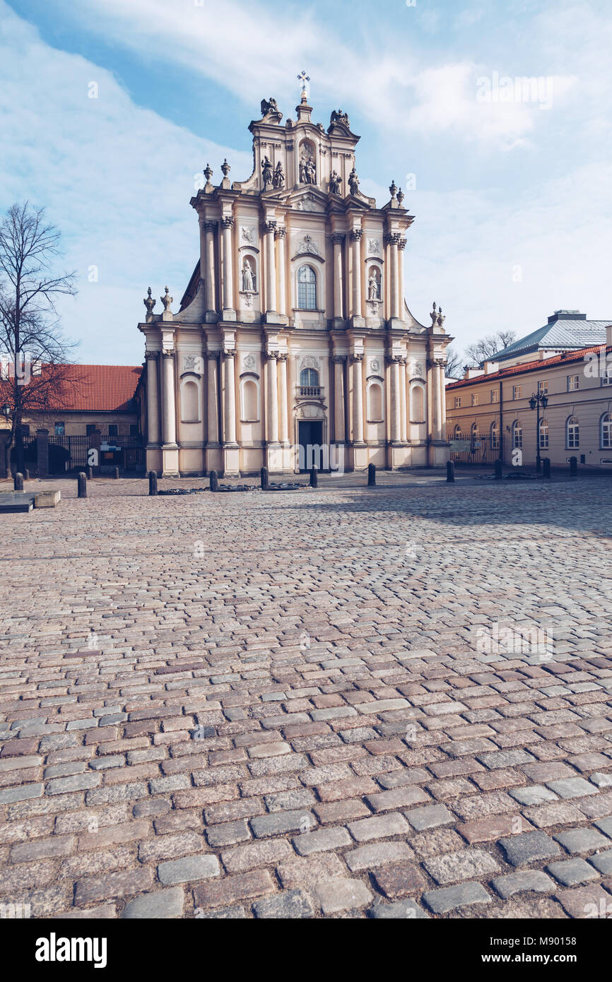 Church of St. Joseph of the Visitations in Warsaw, Poland Stock Photo ...