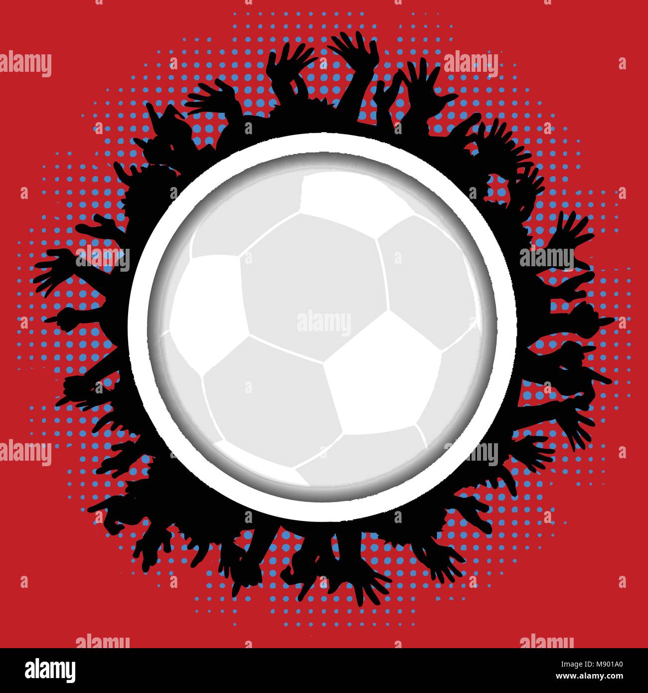 Football crowd Stock Vector Images - Alamy