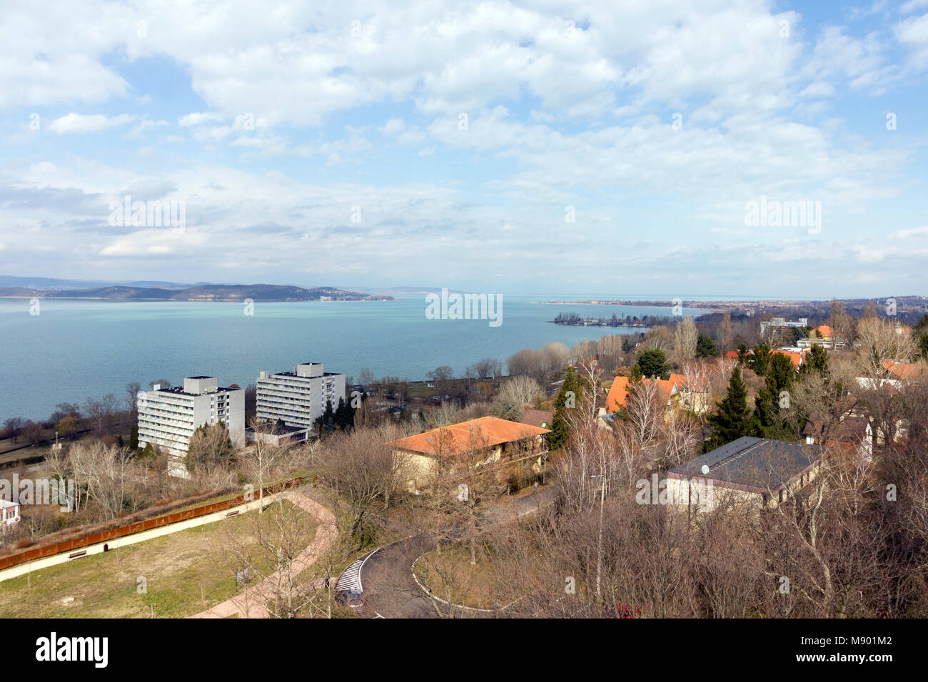 Lake Balaton view from Balatonfoldvar, Hungary Stock Photo - Alamy