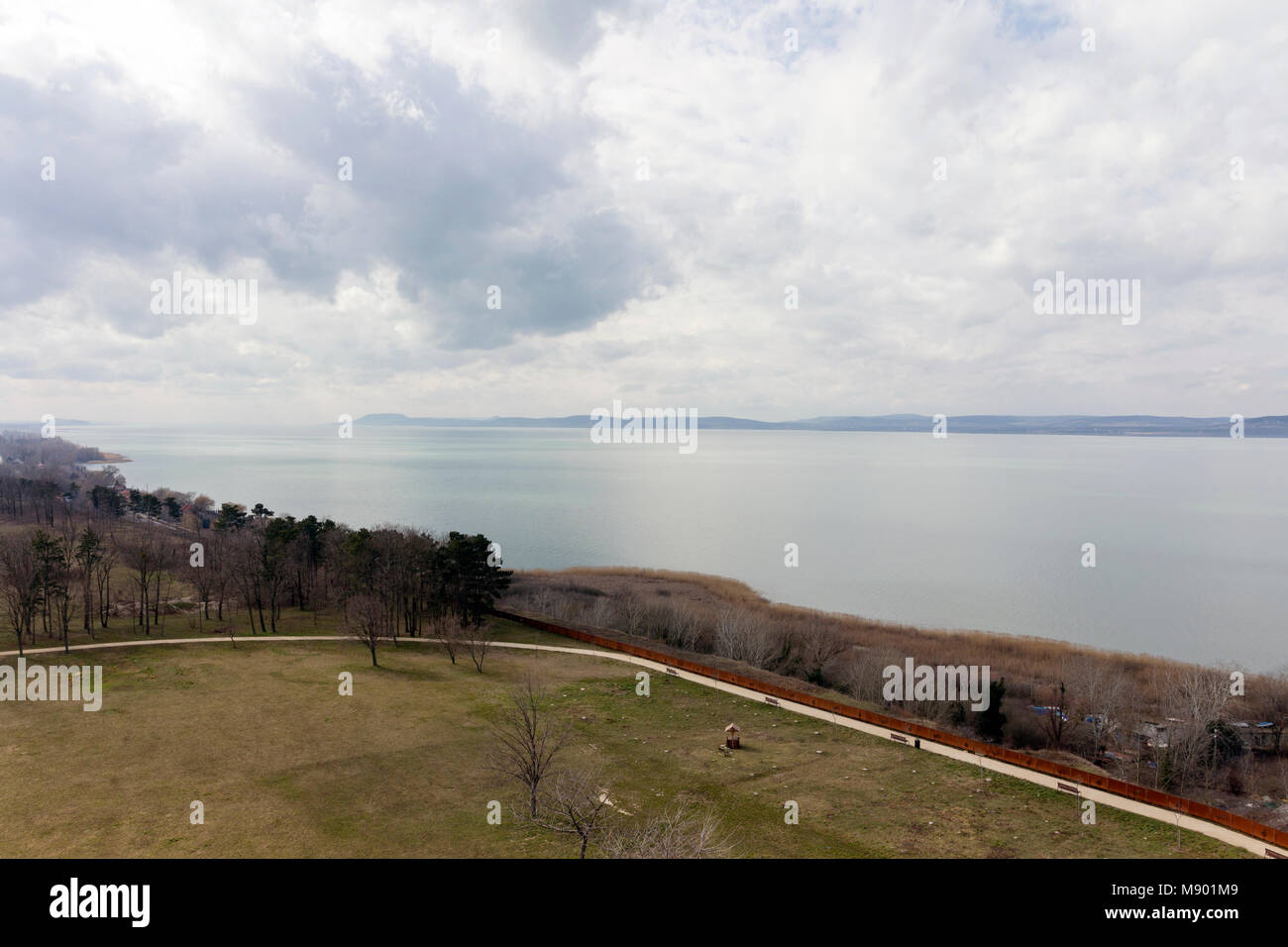 Lake Balaton view from Balatonfoldvar, Hungary Stock Photo - Alamy