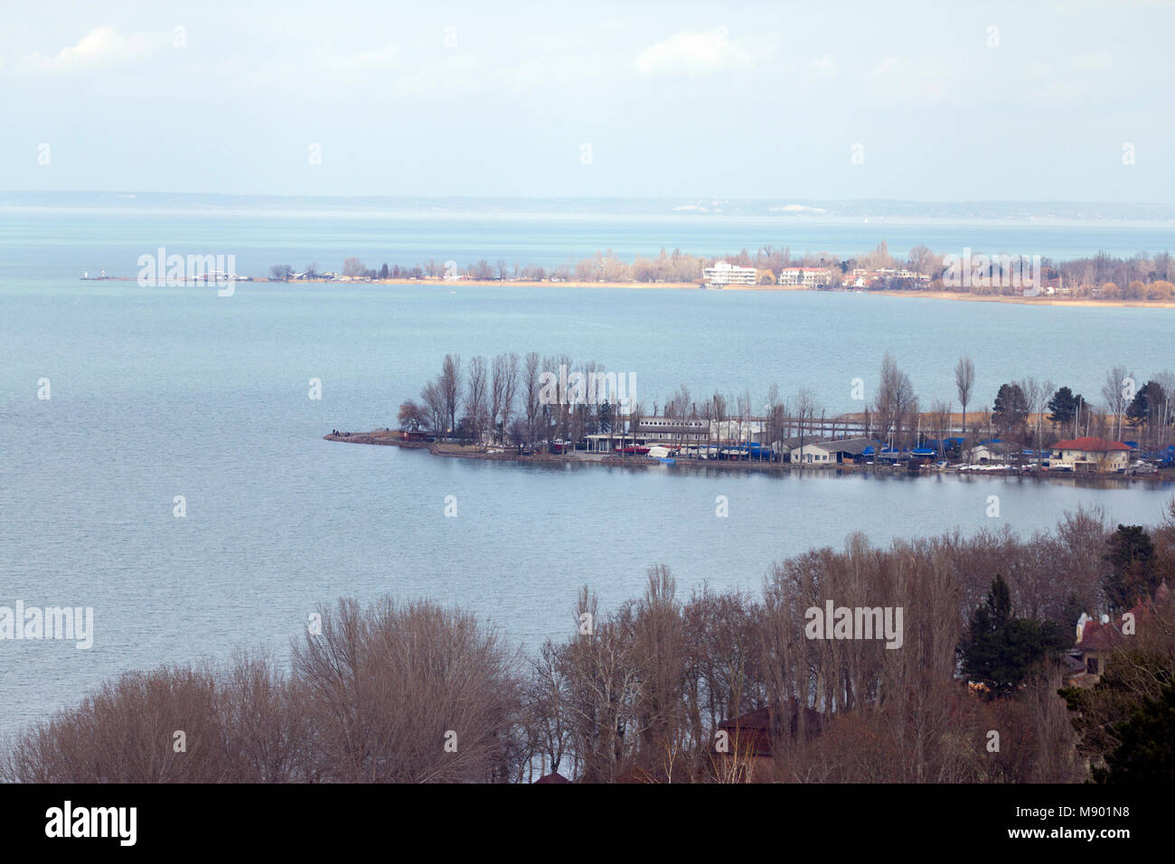 Lake Balaton view from Balatonfoldvar, Hungary Stock Photo - Alamy