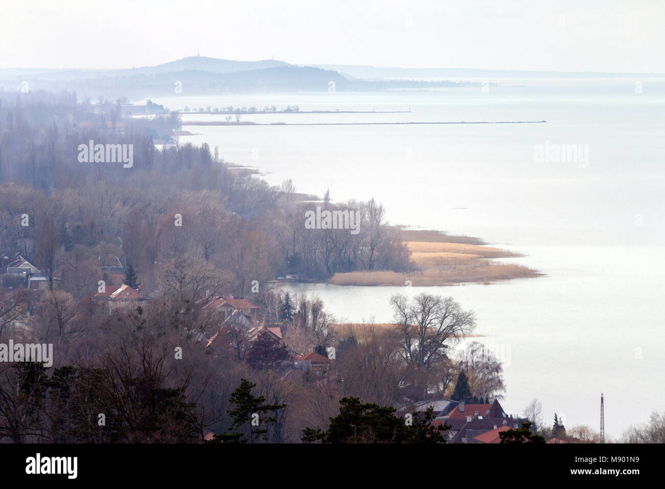 Lake Balaton view from Balatonfoldvar, Hungary Stock Photo - Alamy