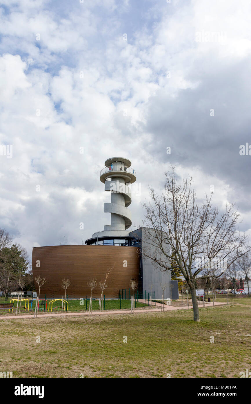 Lookout tower and museum in Balatonfoldvar, Hungary Stock Photo - Alamy