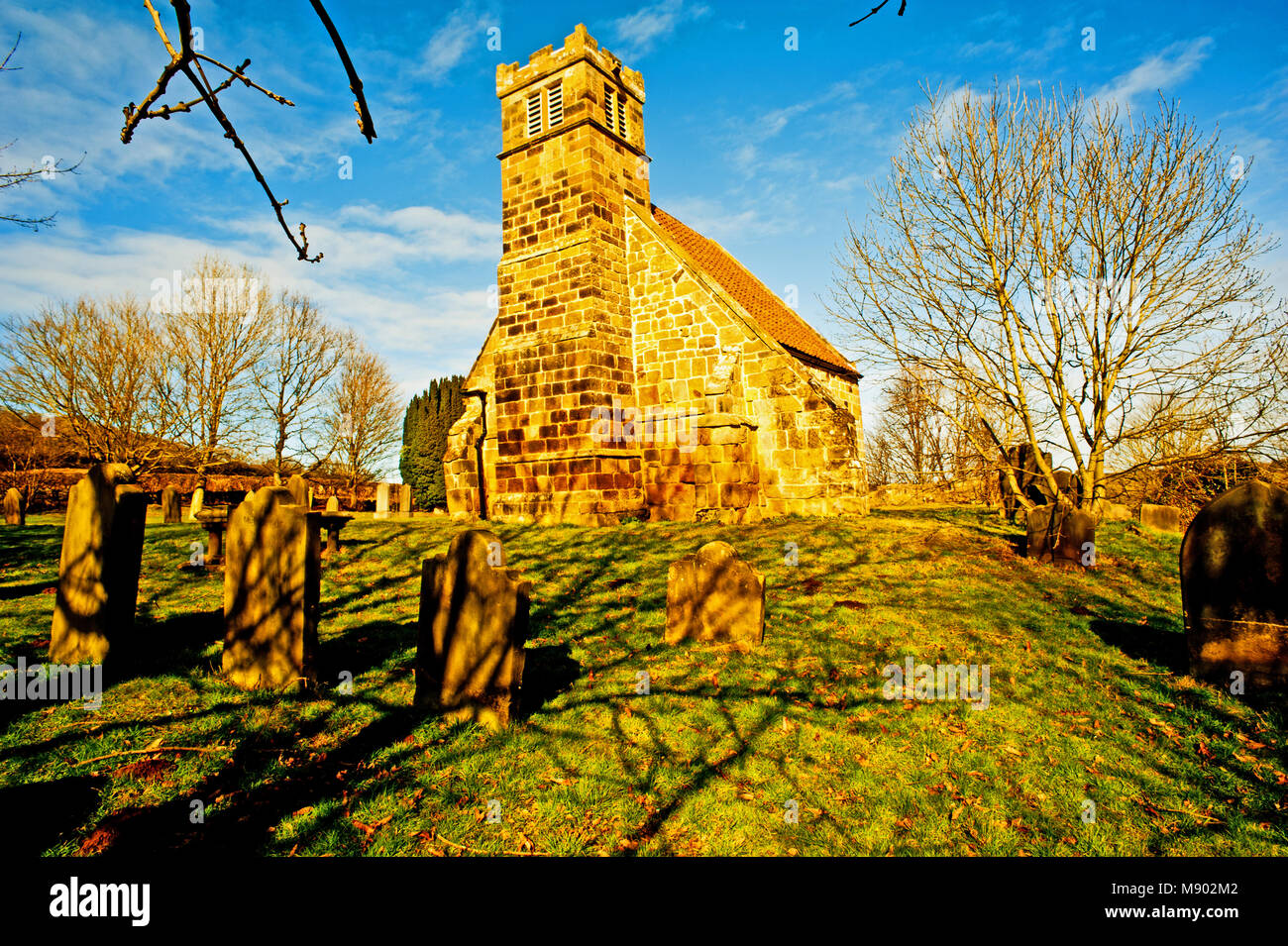 St Andrew church, Upleatham, Redcar and Cleveland Stock Photo - Alamy