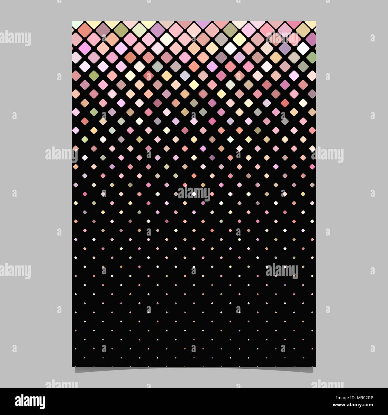 Geometrical Pattern Flyer Template Vector Mosaic Tile Cover Background Stock Vector Image