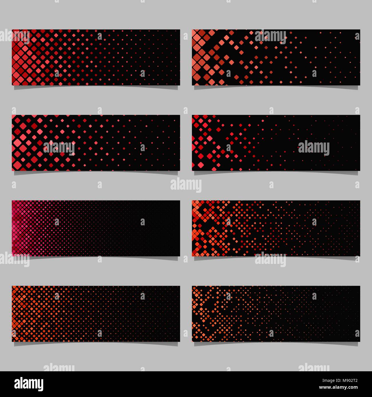 Abstract geometric horizontal banners Stock Vector Images - Alamy