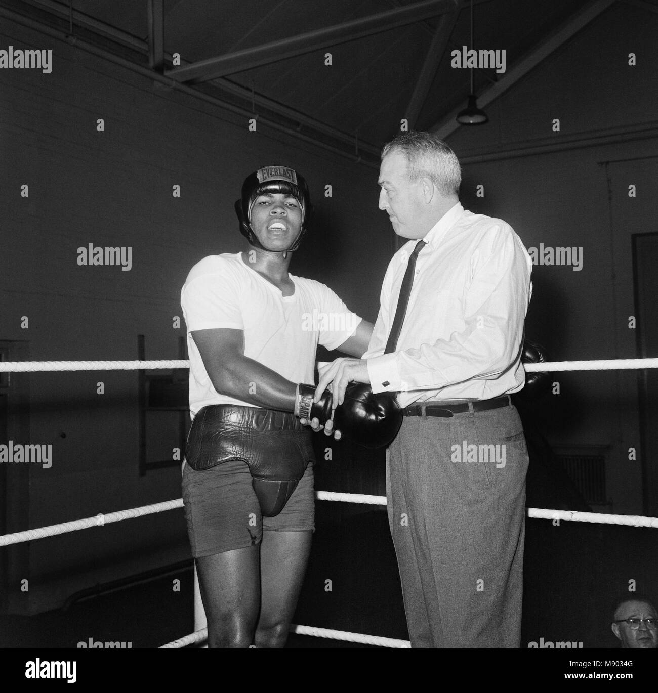 American boxer Cassius Clay Aka (Muhammad Ali) training for his non ...
