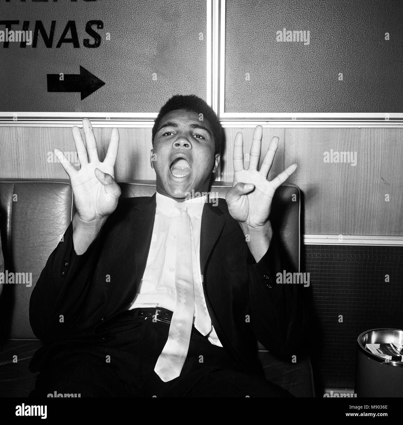 Cassius Clay, aka (Muhammad Ali) on his way back to the United States ...