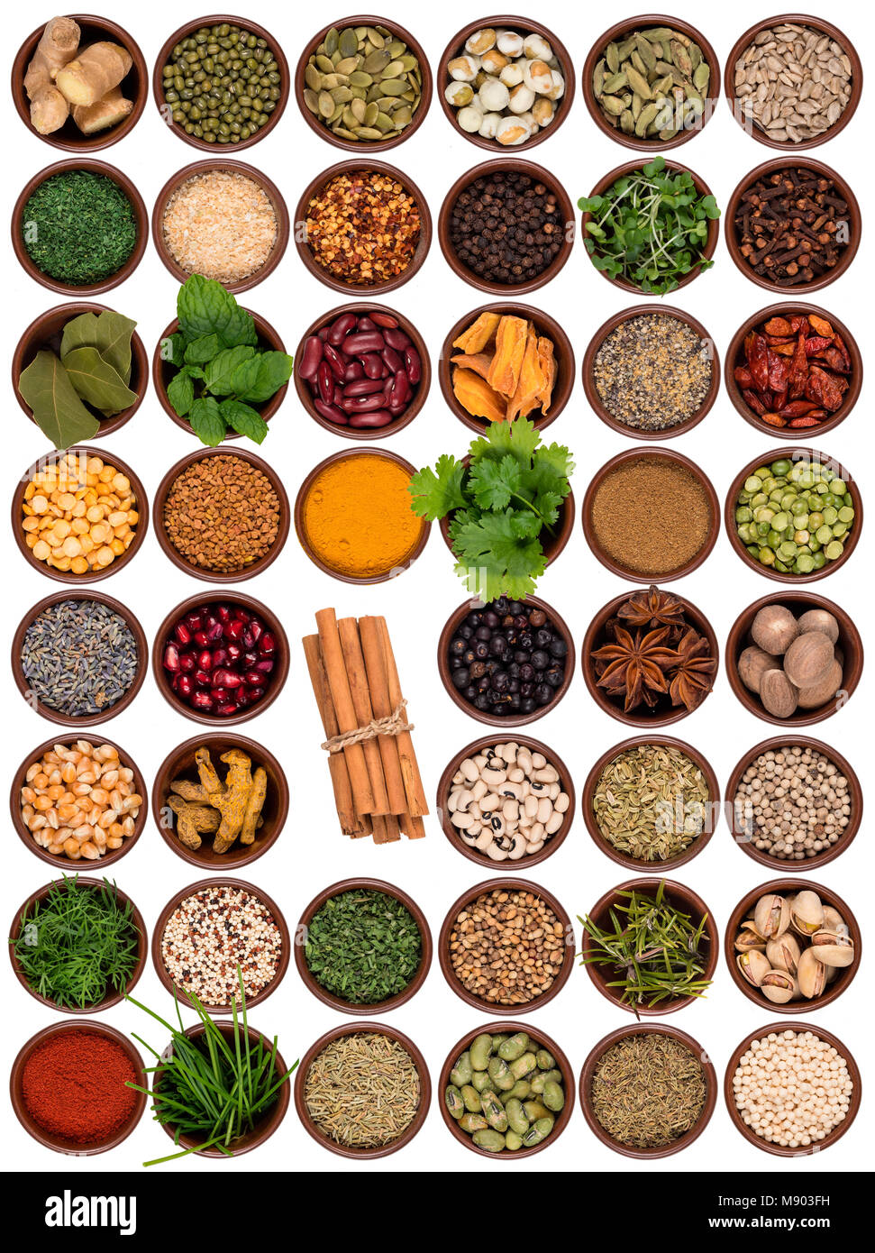 Selection of cooking ingredients to add flavor and seasoning Stock ...