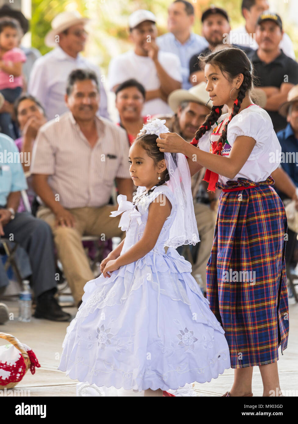 San Juan Teitipac, Oaxaca, Mexico - A child bride gets ready for a ...