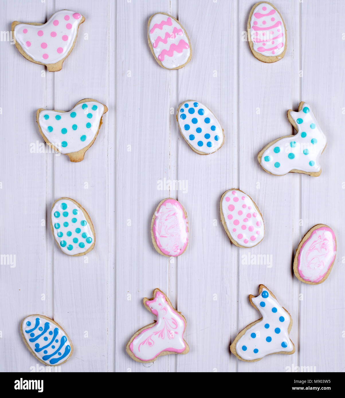 Bakery background egg, sugar, over white background. Spring cooking ...