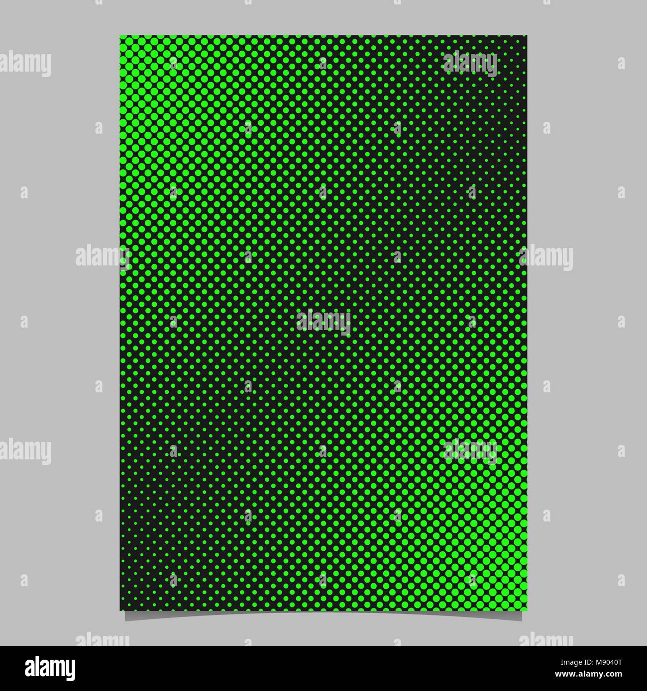 Abstract Halftone Dot Pattern Page Template Vector Brochure Background Graphic Stock Vector