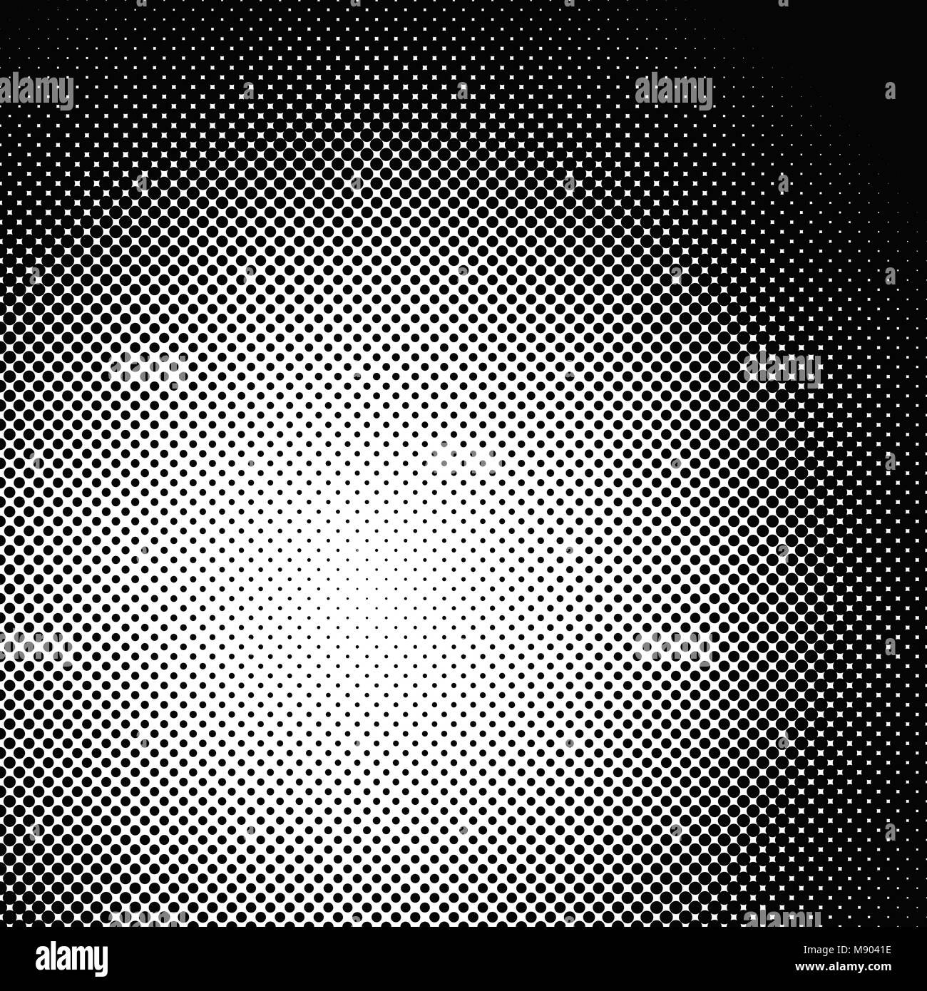 Geometric abstract halftone circle pattern background - vector design ...
