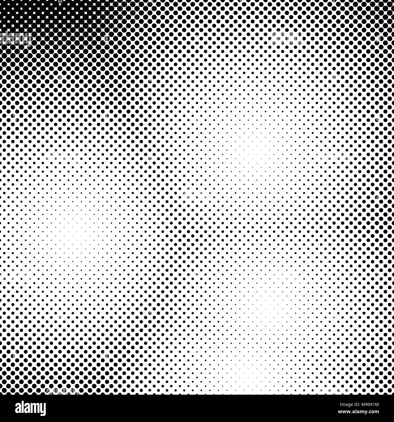 Abstract Halftone Dot Pattern Background Vector Design From Circles