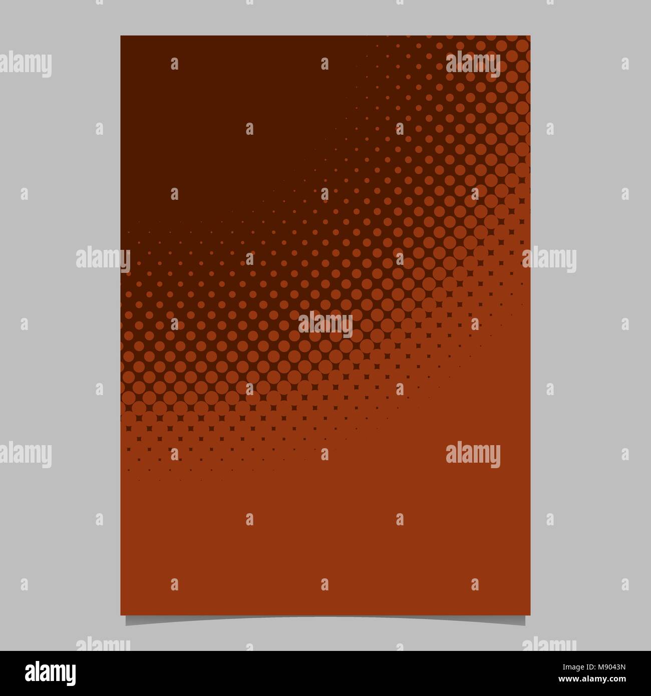 Geometrical Halftone Dot Pattern Background Page Template Design Vector Flyer Illustration