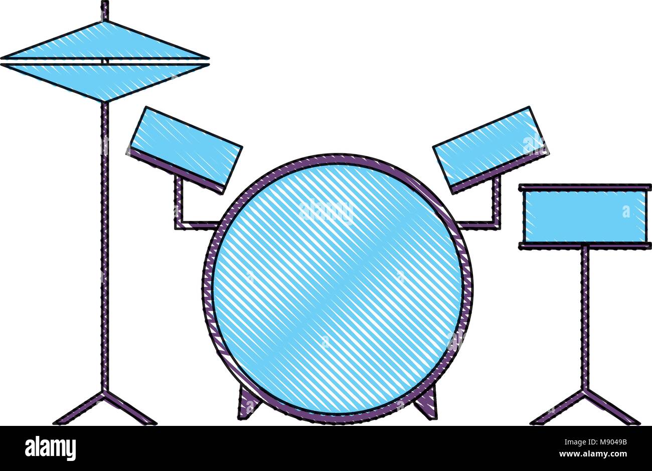 musical drums battery set instruments Stock Vector Image & Art - Alamy
