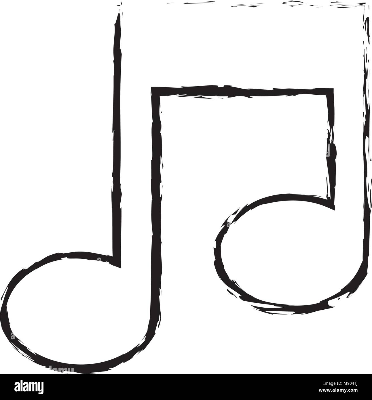 social media button music note Stock Vector Image & Art - Alamy