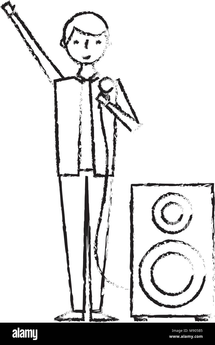 Music Speaker Drawing