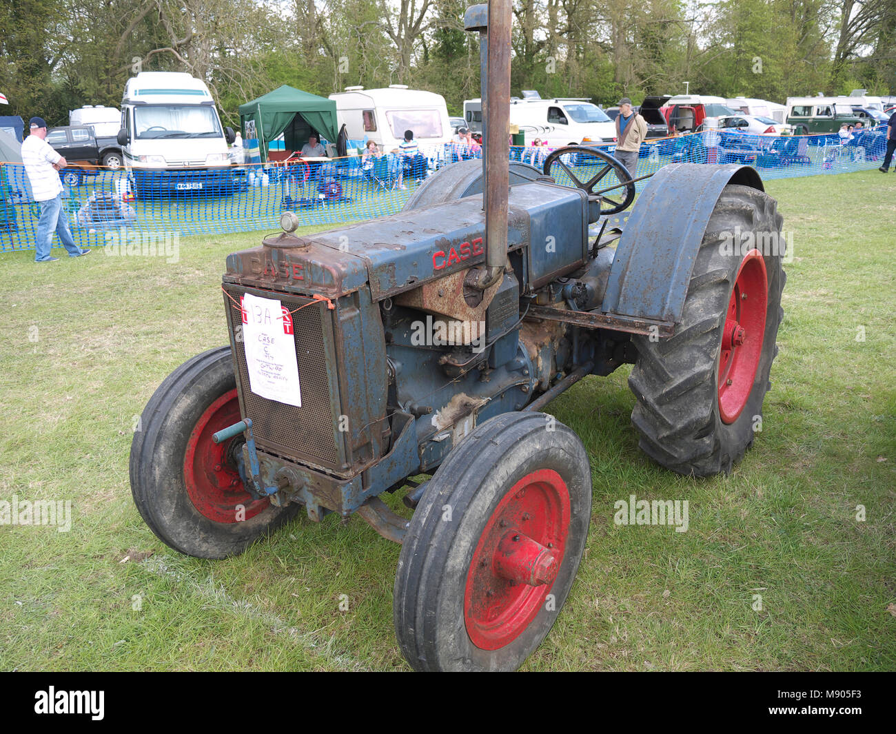 1937 Case model C tractor at Stradsett rally, Norfolk Stock Photo - Alamy