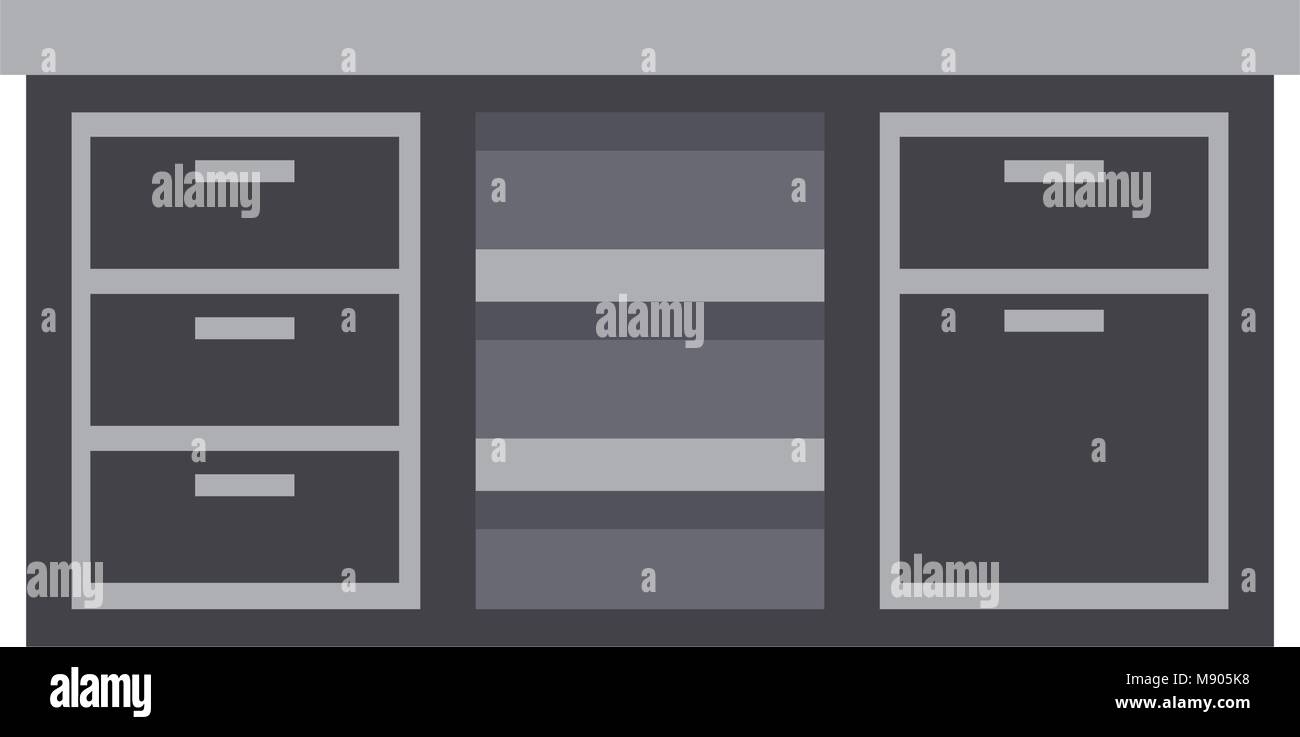 Large kitchen room furniture Stock Vector Images - Alamy