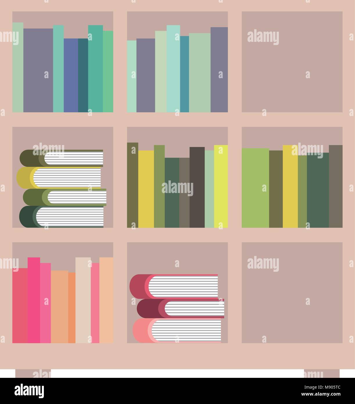 bookshelf and books encyclopedia read Stock Vector Image & Art - Alamy
