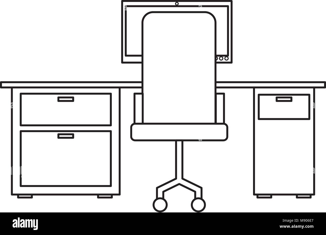 Close up workspace Black and White Stock Photos & Images - Alamy