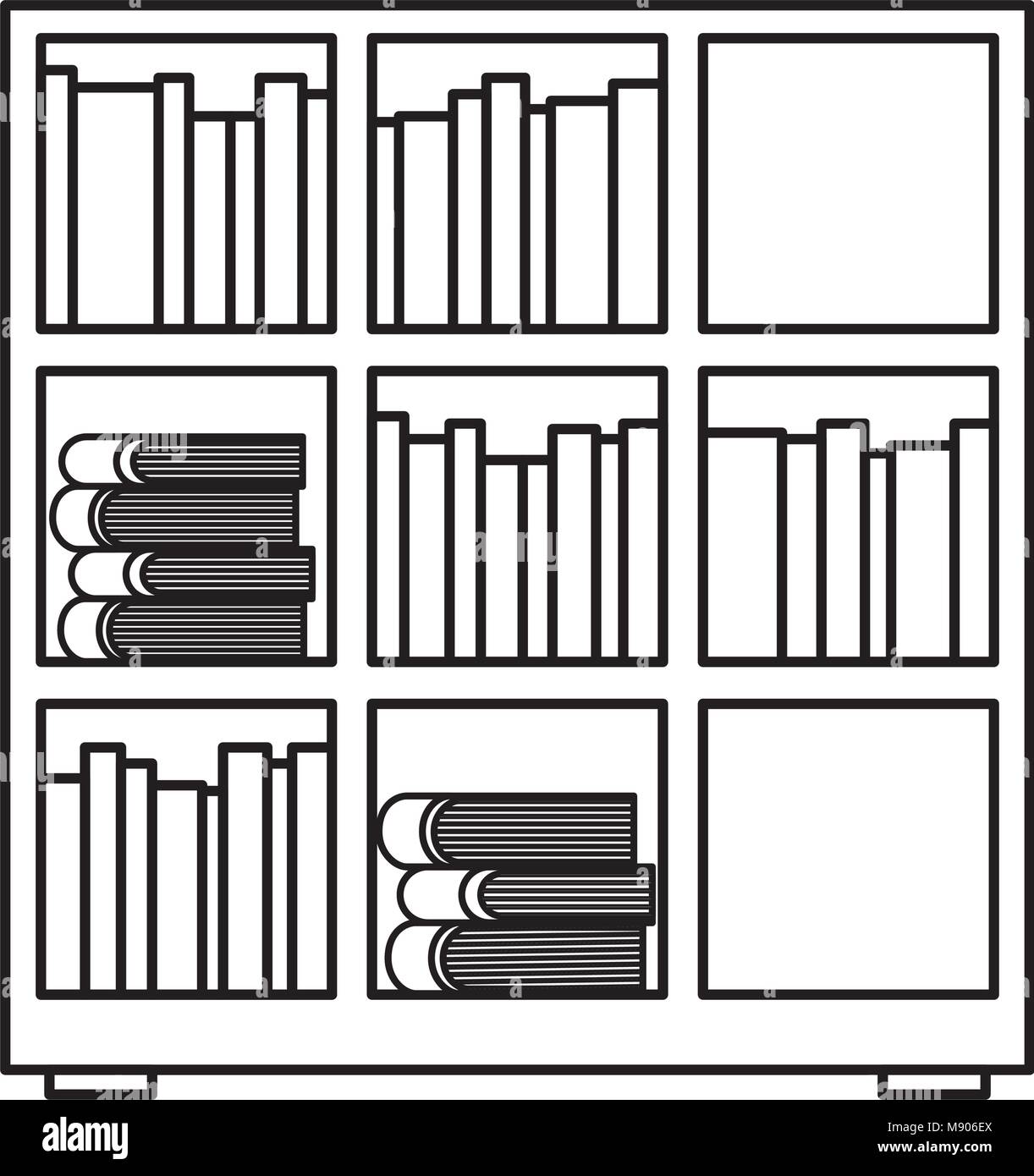 bookshelf and books encyclopedia read Stock Vector Image & Art - Alamy