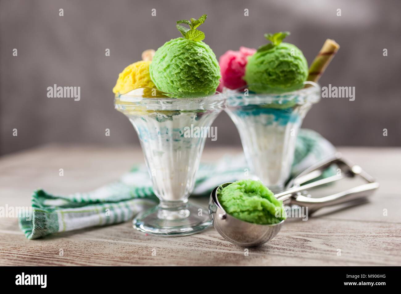 Ice cream vase Stock Photo - Alamy