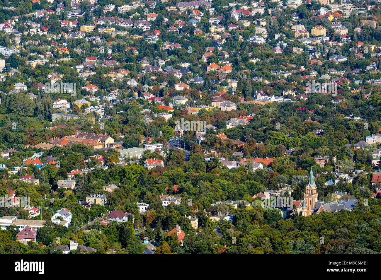 Green residential area in Buda hills, Budapest Stock Photo - Alamy