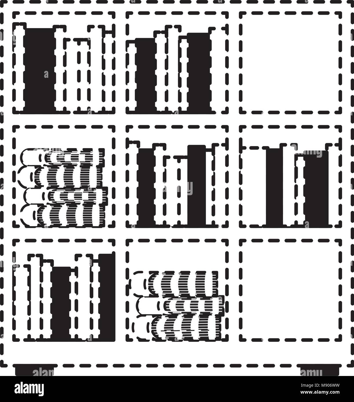 bookshelf and books encyclopedia read Stock Vector Image & Art - Alamy
