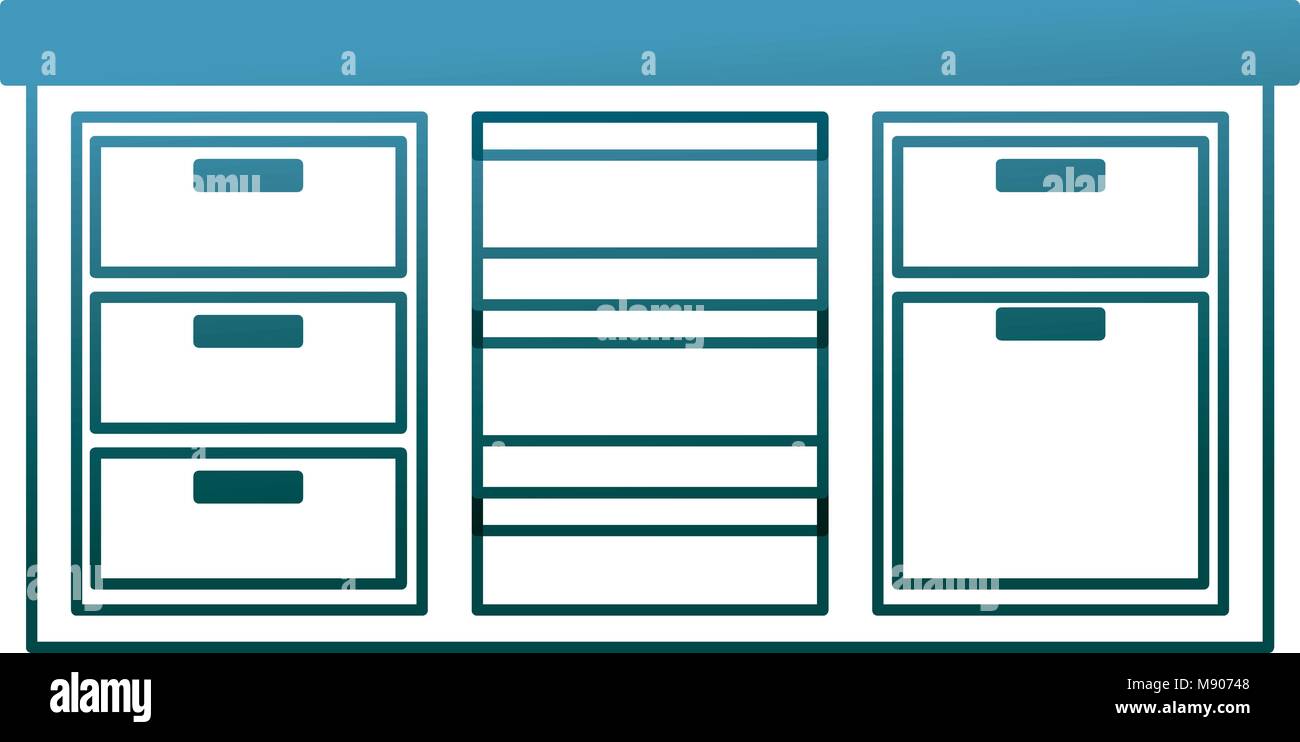 Wooden cabinet sink white Stock Vector Images - Alamy