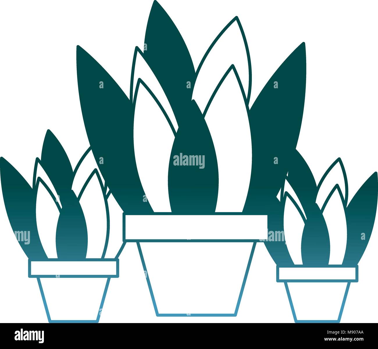 set of potted plants Stock Vector Image & Art - Alamy